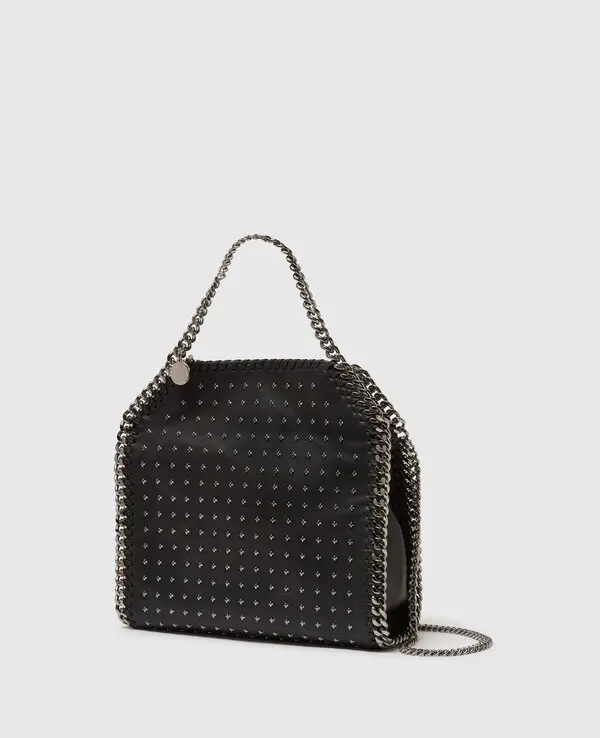 Stella McCartney Falabella Star Studs Mini Tote Bag - Black