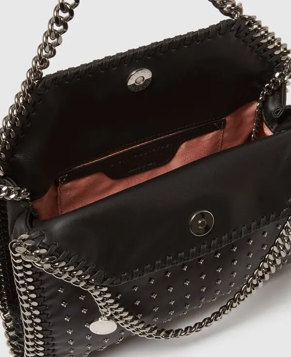 Stella McCartney Falabella Star Studs Mini Tote Bag - Black