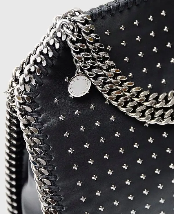 Stella McCartney Falabella Star Studs Mini Tote Bag - Black