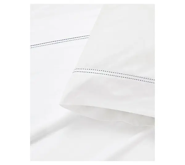SCOUT Pick Stitch Cotton Percale Queen Sheet Se T