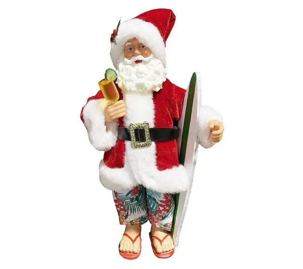SANTA'S WORKSHOP 10' Surf's Up Santa