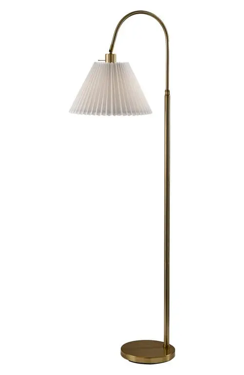 ADESSO Thalia Floor Lamp - Antique Brass