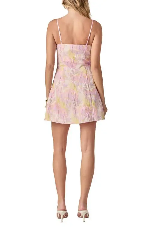 Endless Rose Rosette Jacquard Minidress