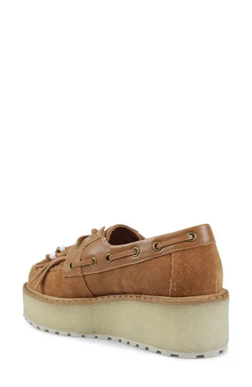 ZIGI Skipper Platform Wedge Loafer - Tan Suede