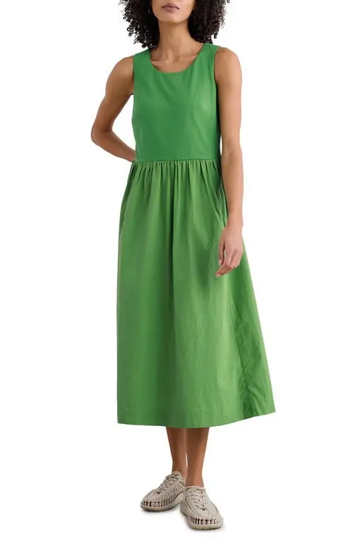 Seasalt Cornwall Mixed Media Sleeveless Midi Dress - Hedgerow | Editorialist