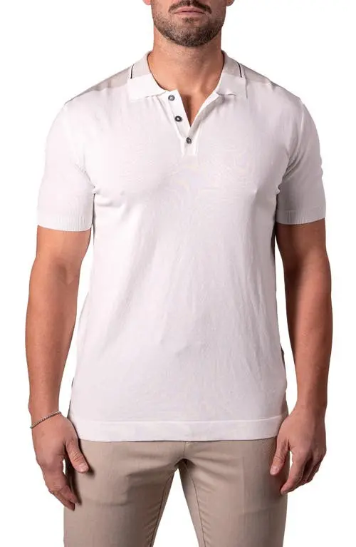 MACEOO Tipped Colorblock Polo