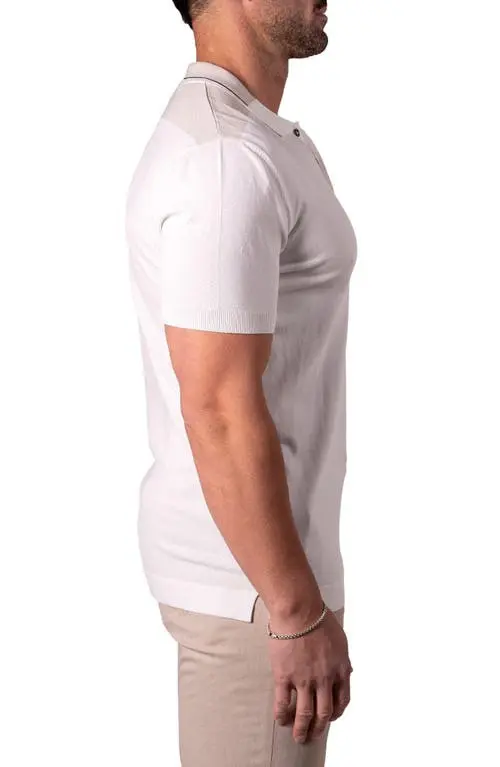 MACEOO Tipped Colorblock Polo