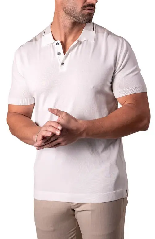 MACEOO Tipped Colorblock Polo