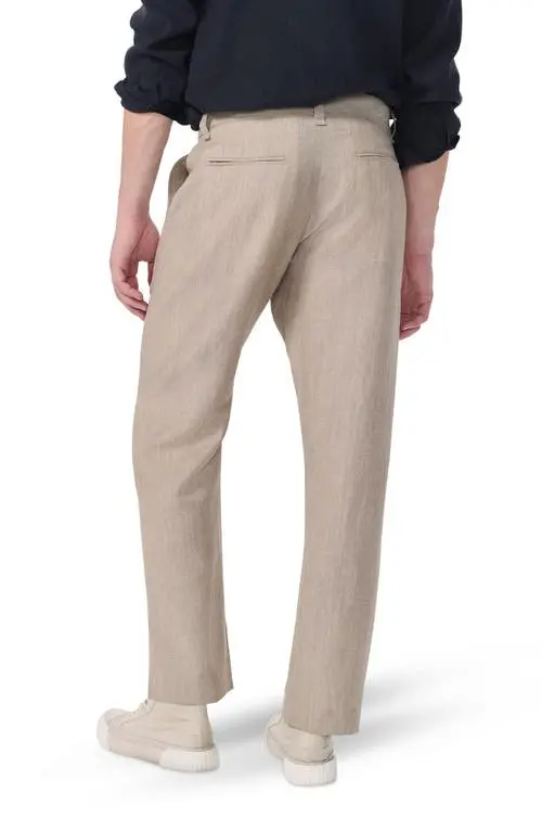 Rag & Bone Evan Donegal Wool Blend Tapered Pants - Beige