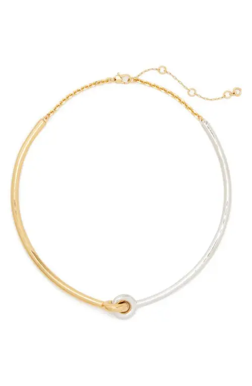 Kate Spade New York Mixed Metallic Choker - Silver Gold