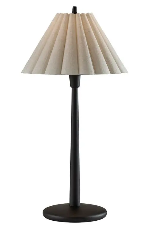 ADESSO Scallop Table Lamp - Black