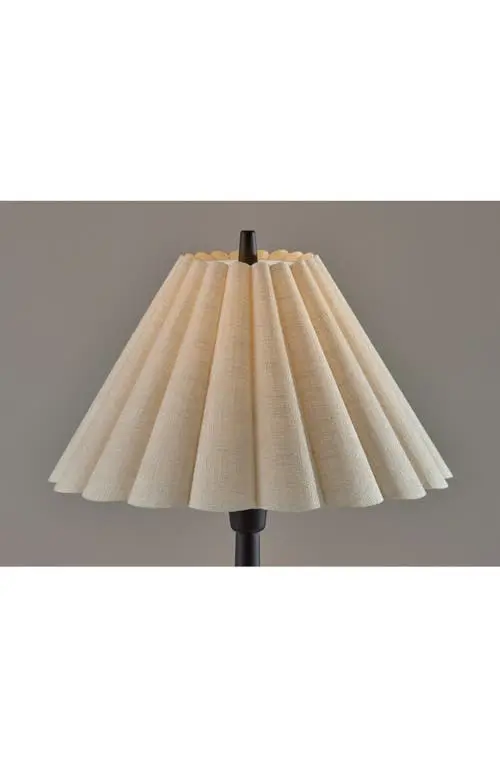 ADESSO Scallop Table Lamp - Black
