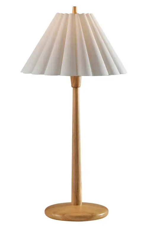 ADESSO Scallop Table Lamp - Natural