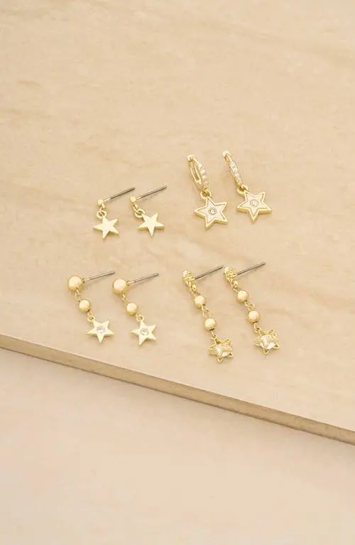 Ettika 4-pack Star Drop Earrings
