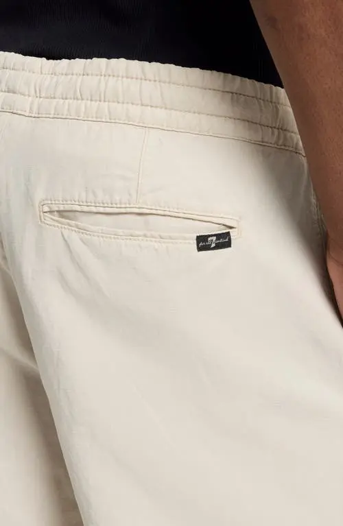 7 For All Mankind Relaxed Fit Cotton Blend Shorts