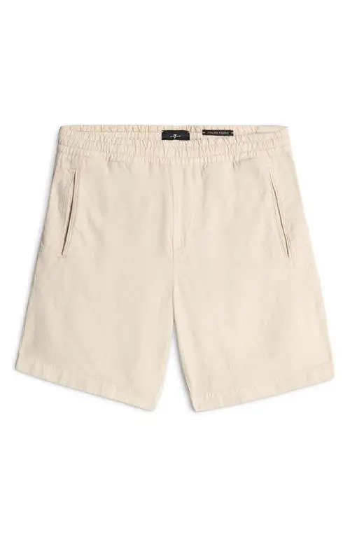 7 For All Mankind Relaxed Fit Cotton Blend Shorts