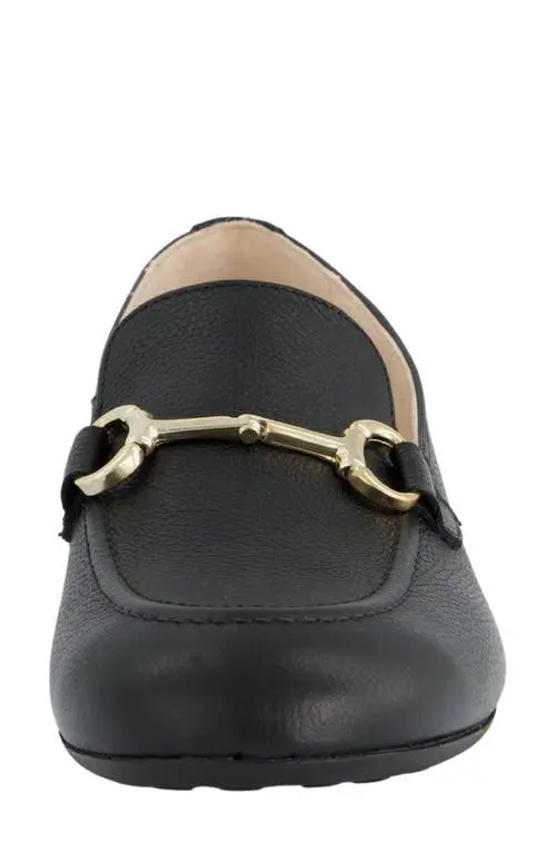 Paul Green Bethany Bit Driving Loafer - Black Leather