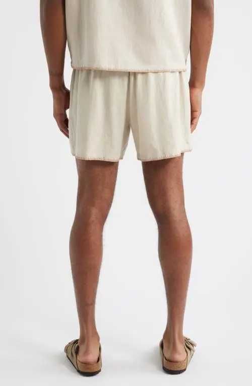 MAVRANS Palm Tree Linen Blend Shorts