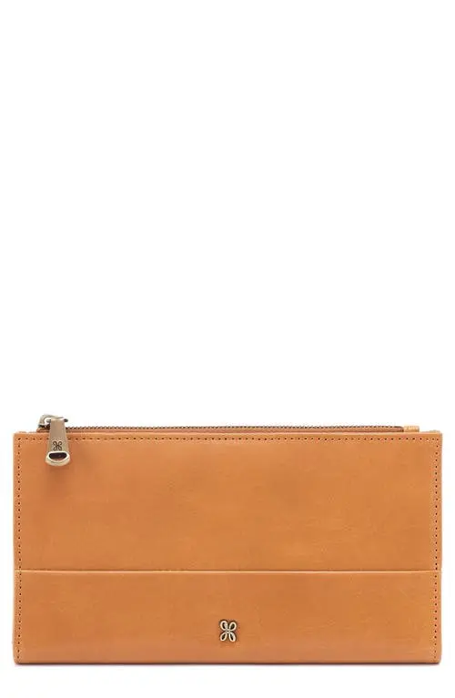 Hobo Large Jill Leather Bifold Wallet - Natural