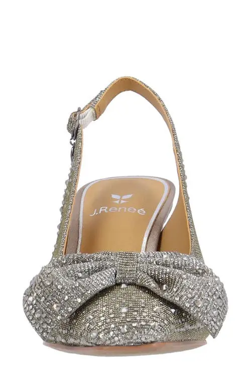 J. Reneé Harlan Slingback Pump - Pewter