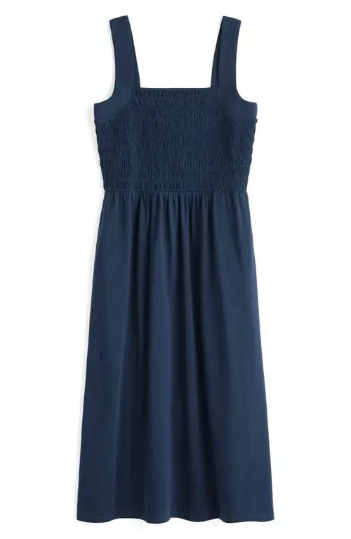 SEASALT CORNWALL Smocked Cotton Jersey Dress