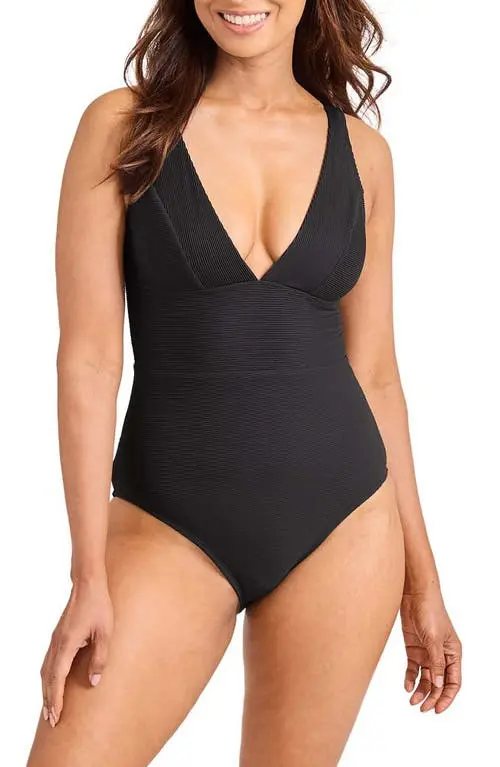 Tommy Bahama Ocean Point One-piece Swimsuit - Black