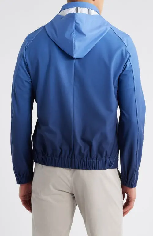 W.R.K Water Resistant Ombré Windbreaker With Stowaway Hood