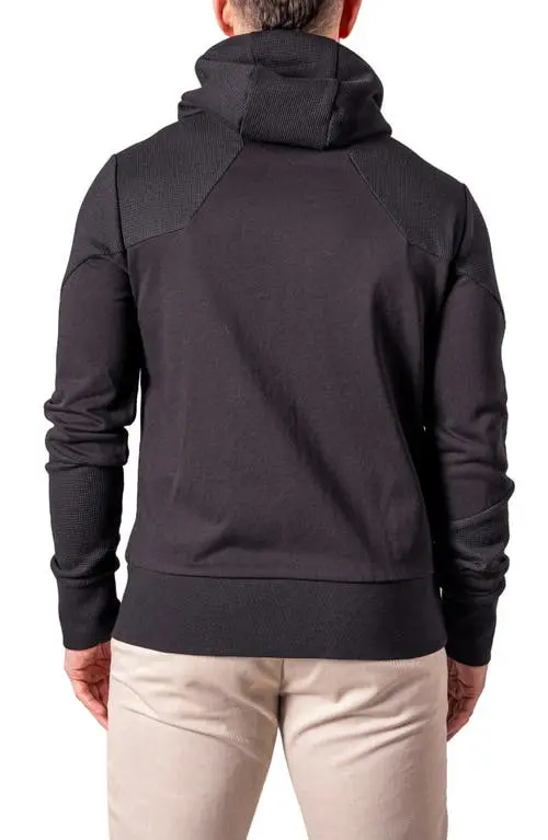 MACEOO Mixed Media Zip Hoodie