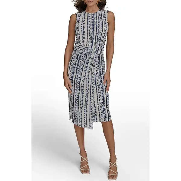 Donna Karan New York Abstract Print Sheath Dress