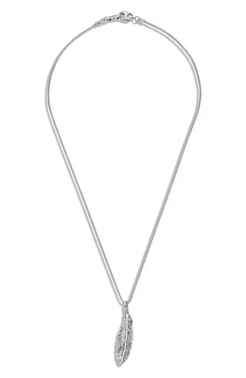 JONAS STUDIO Ironwood Feather Pendant Necklace