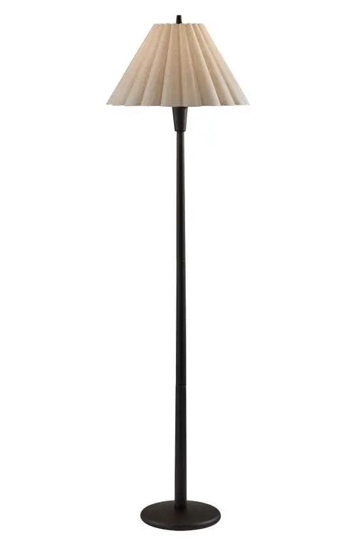 ADESSO Scallop Floor Lamp - Black
