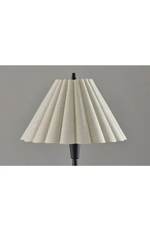 ADESSO Scallop Floor Lamp - Black