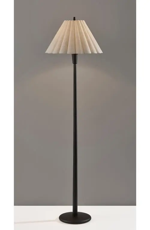 ADESSO Scallop Floor Lamp - Black