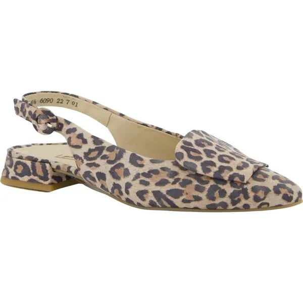 Paul Green Viola Slingback Pumps - Leopardino Desert