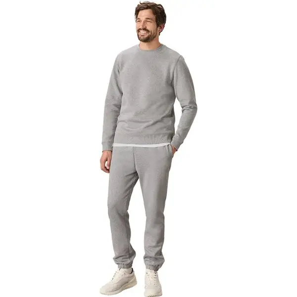 PACT Organic Brushed Fleece Sweatpant - Heather Grey