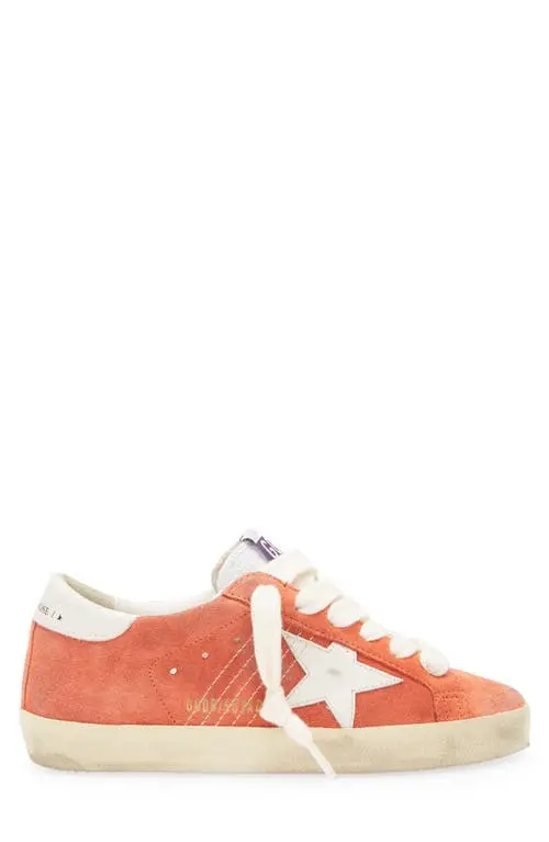 GOLDEN GOOSE Super-star Low-top Sneaker - Coral/ Milk