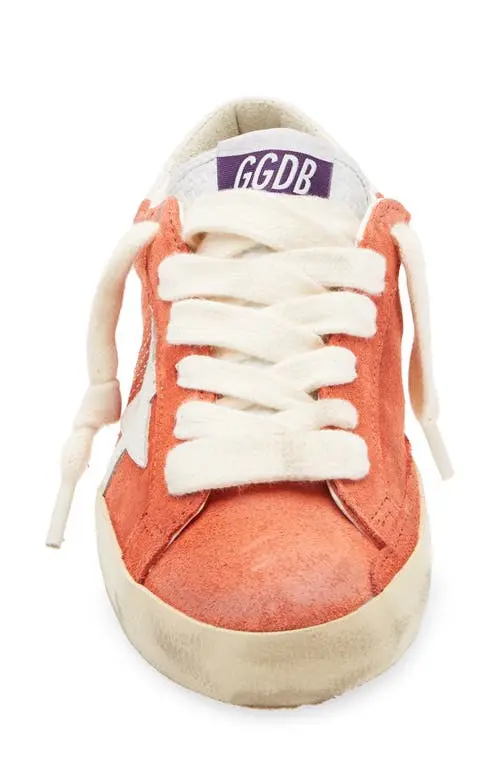 GOLDEN GOOSE Super-star Low-top Sneaker - Coral/ Milk
