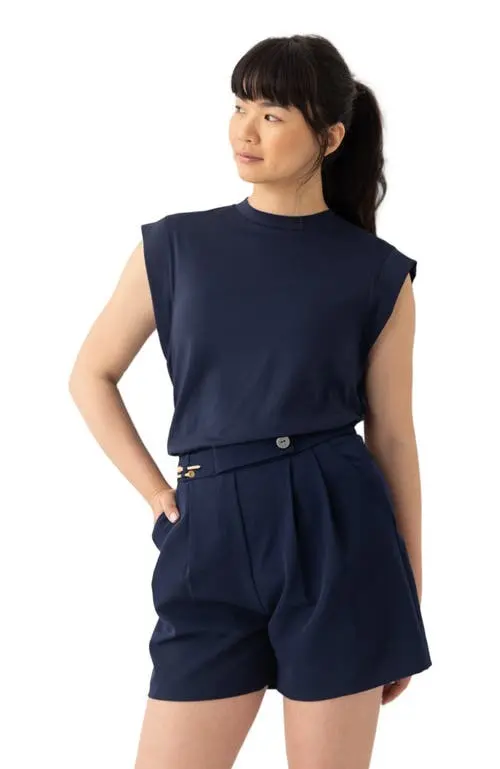 HONORS The High-waisted Short - Navy