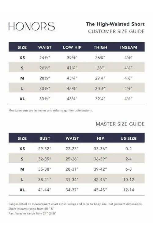 HONORS The High-waisted Short - Navy