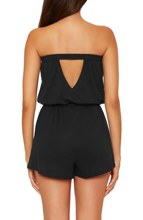 BECCA® By Rebecca Virtue Strapless Cover-up Romper - Black