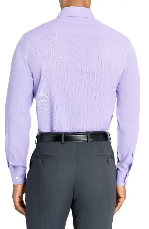 W.R.K Slim Fit Geometric Print Performance Dress Shirt