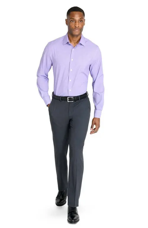 W.R.K Slim Fit Geometric Print Performance Dress Shirt
