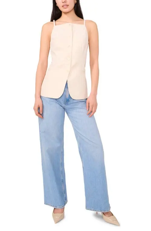 1.State Front Button Vest