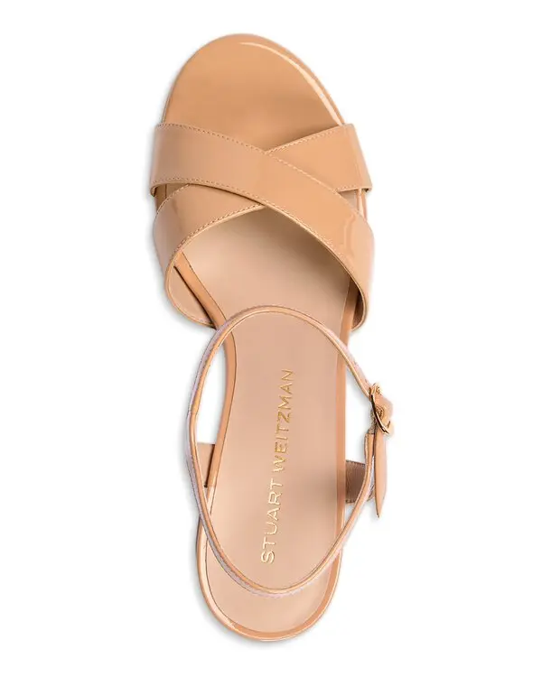 STUART WEITZMAN Dayna 80 Platform Sandals - Adobe
