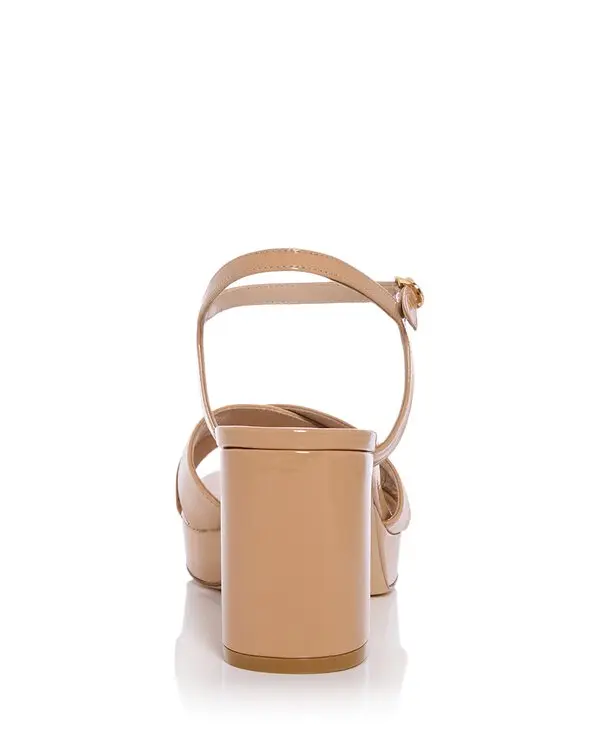 STUART WEITZMAN Dayna 80 Platform Sandals - Adobe