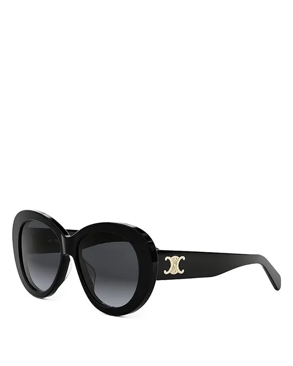Celine Triomphe Butterfly Sunglasses, 55mm - Black/smoke
