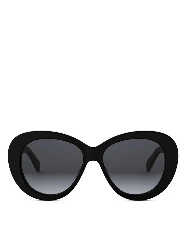 Celine Triomphe Butterfly Sunglasses, 55mm - Black/smoke