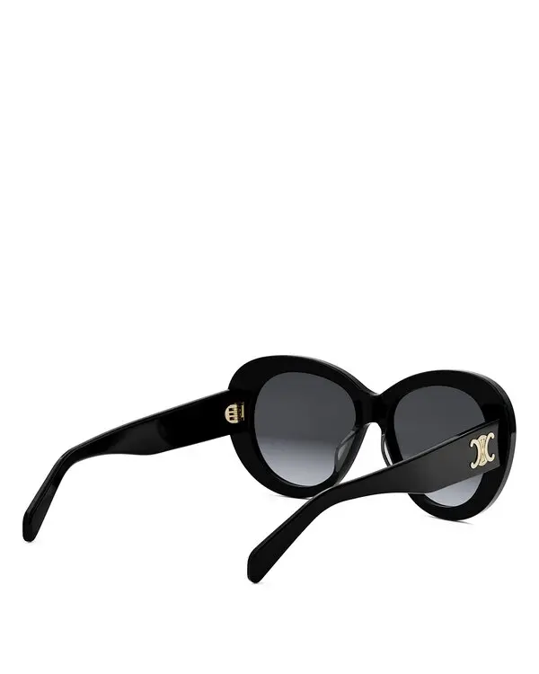 Celine Triomphe Butterfly Sunglasses, 55mm - Black/smoke