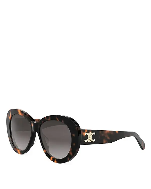 Celine Triomphe Butterfly Sunglasses, 55mm - Havana/brown