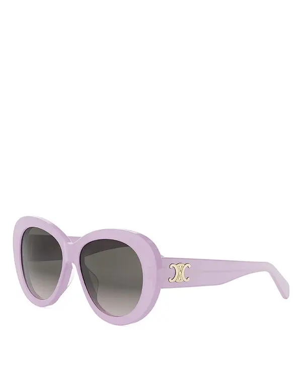 Celine Triomphe Butterfly Sunglasses, 55mm - Lilac/bordeaux